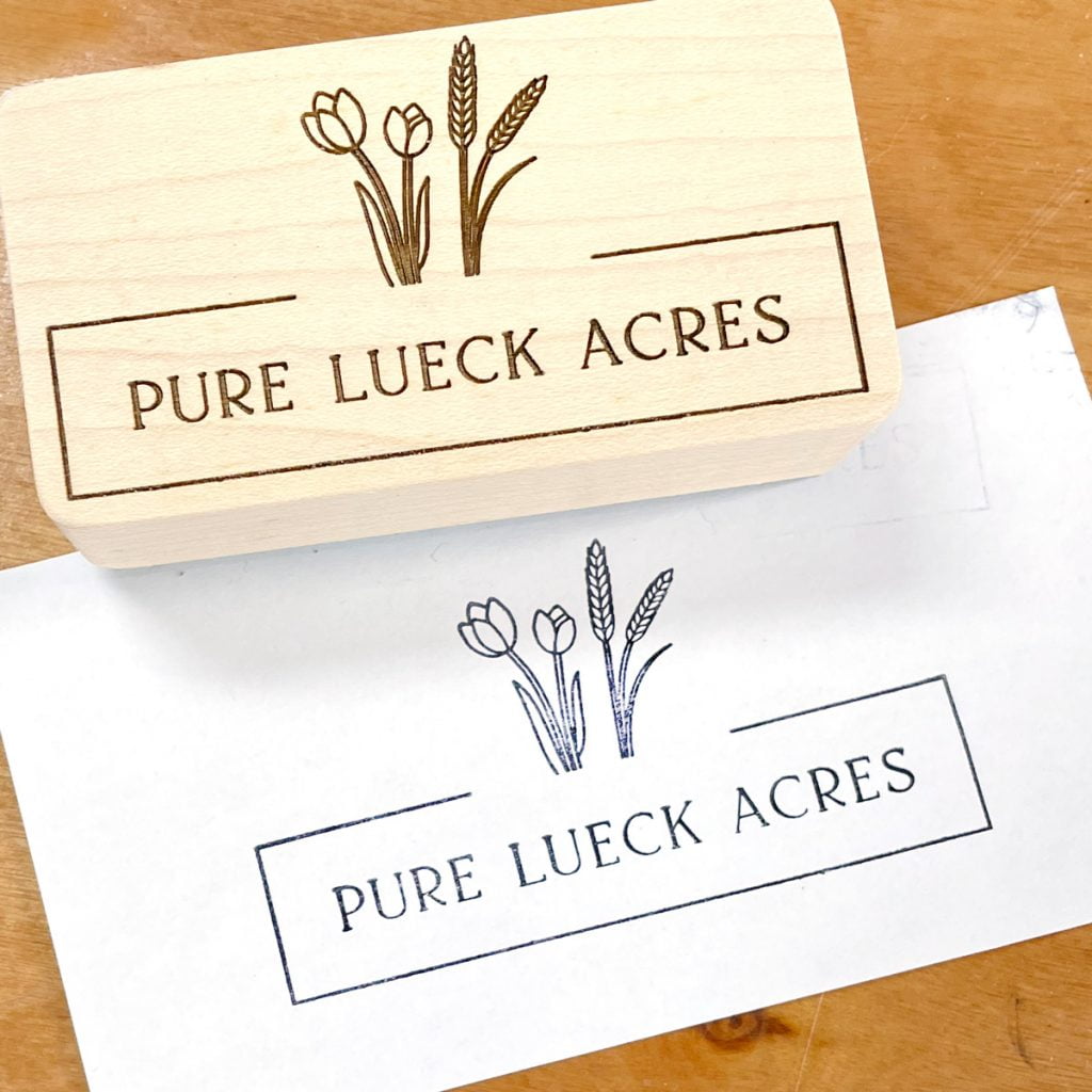 Laser Engraved Custom Rubber Stamps - Brickbubble