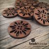 Small Solid Wood Button Series - Brickbubble