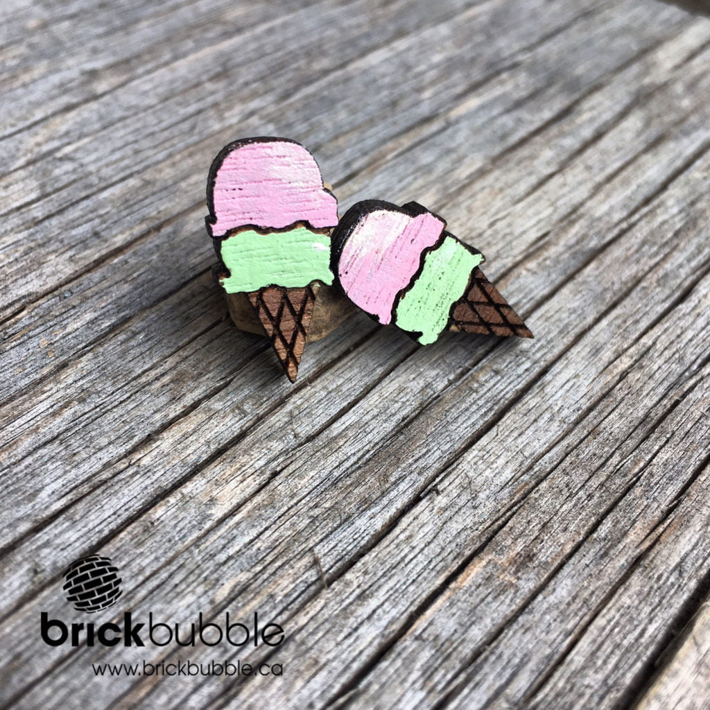 Ice Cream — earrings - Brickbubble