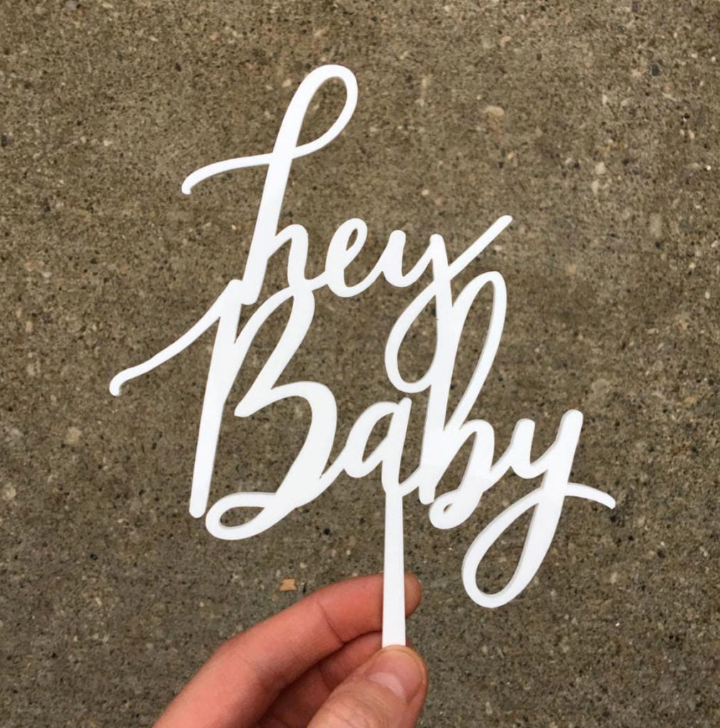 Hey Baby Topper - Brickbubble
