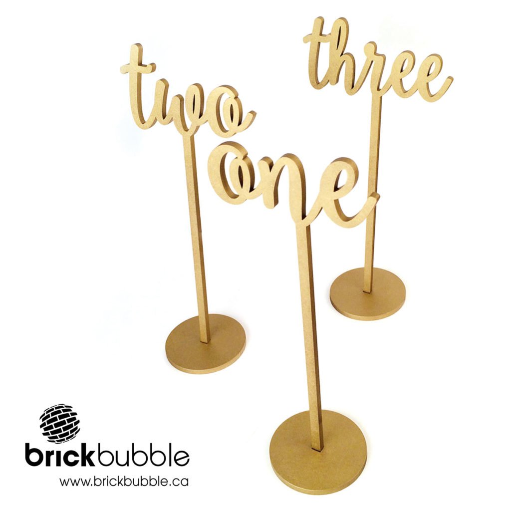 Table Numbers - Brickbubble