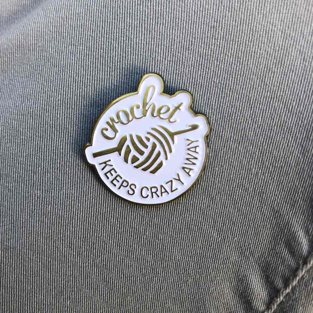 Crochet Crazy Pin Brickbubble
